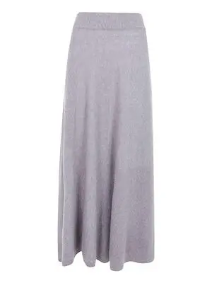 Emporio Armani Wool Cashmere Skirt - Gray