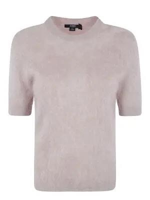 Seventy Sweater Cashmere Short Sleeves Round Neck - Brown