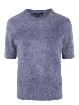 Seventy Sweater Short Sleeves "cashmere Short Sleeves Round Neck - Gray