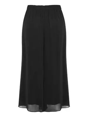 City Chic Skyla Elastic Waist Wide Leg Pants - Black