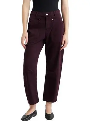 DL1961 Billie High Waist Barrel Leg Jeans - Viola
