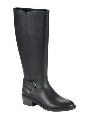 BARETRAPS Natara Faux Leather Riding Boots - Black