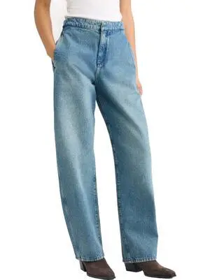 Rag & Bone Vito High Waist Wide Leg Pants - Cheri