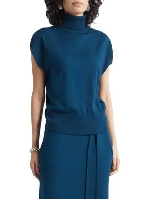 Ramy Brook Natalie Wool Turtleneck Sweater - Dark Teal