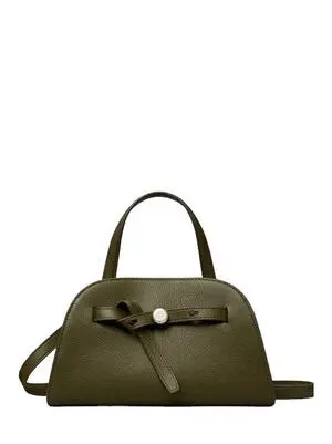 Tory Burch Romy Small Bauletto Leather Handbag - Leccio