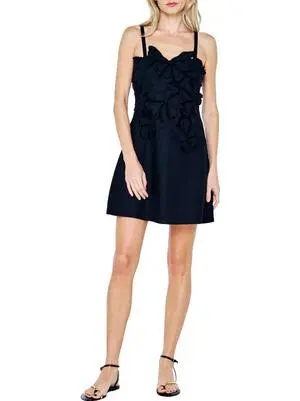 CIEBON Lucielle Eyelet Minidress - Black