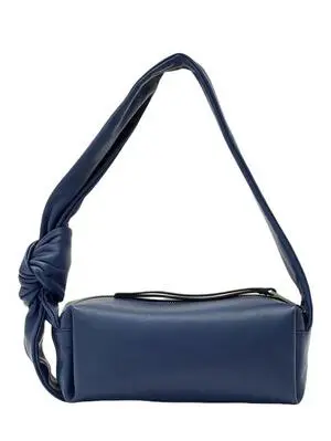 ALLSAINTS Effie Knot Leather Shoulder Bag - True Blue