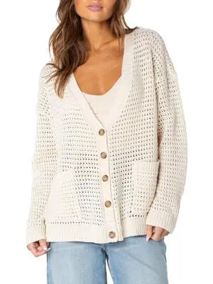 Roxy Tamarindo Open Stitch Cardigan - Dew