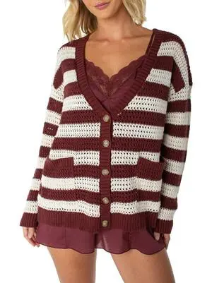 Roxy Tamarindo Open Stitch Cardigan - Port