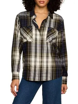 Sanctuary The City Plaid Shirt - True Green