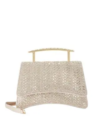 Dune London Bedazzle Crystal Top Handle Bag - Gold