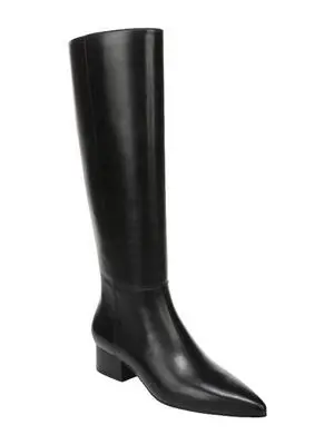 Vince Adan Tall Leather Boot - Black