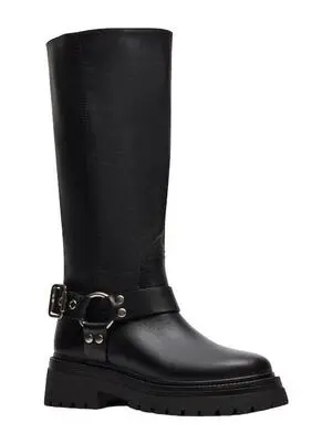Steve Madden Everest Harness Boot - Black Leather
