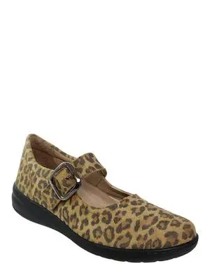 DAVID TATE Pace Leather Mary Jane - Leopard Suede