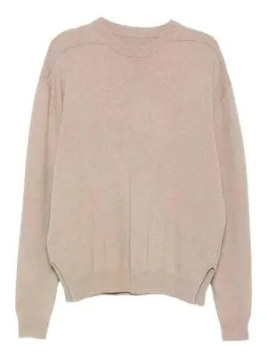 Rick Owens Round-neck Ribbed-knit Sweater - Neutrals