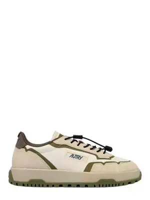 AUTRY Autry Wildpace Low Sneakers In Ripstop Nylon And Suede Neutrals
