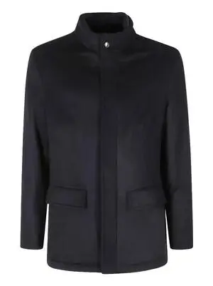 KIRED High-neck Flap-pocket Jacket - Blue