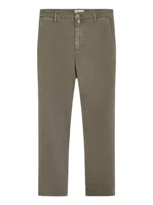 Jacob Cohen Logo-patch Cotton Trousers - Grey