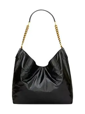 Saint Laurent Hortense Small In Shiny Leather Black