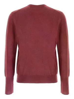 BALLANTYNE Cashmere Crew Neck Sweater - Red