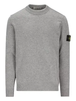 Stone Island 5100072 Lambswool Jumper Grey