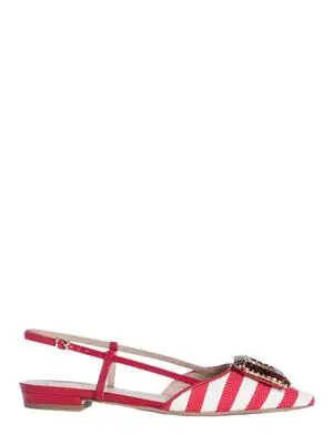 Roberto Festa Slingback Flat Pumps - Red