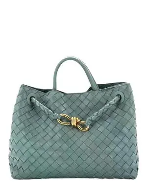 Bottega Veneta Bottega Veneta Intrecciato Nappa Medium Satchel Andiamo Top Handle Bag Green
