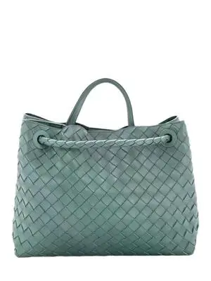 Bottega Veneta Bottega Veneta Intrecciato Nappa Medium Satchel Andiamo Top Handle Bag Green