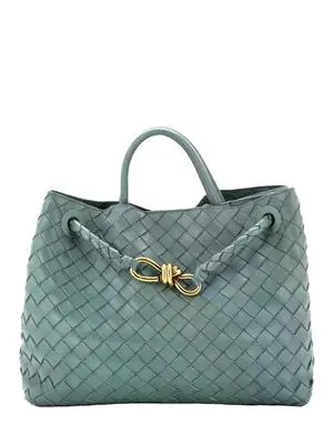 Bottega Veneta Bottega Veneta Intrecciato Nappa Medium Satchel Andiamo Top Handle Bag Green