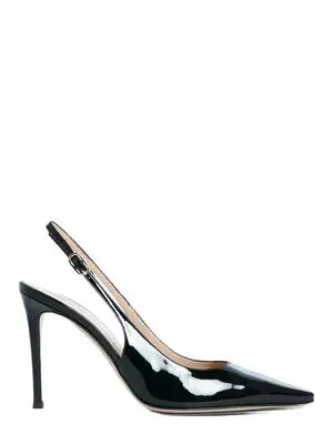 Roberto Festa Patent-leather Slingback Pumps - Black