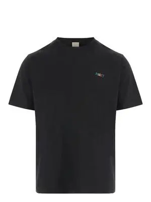 AUTRY T-shirt With Multicolor Logo - Black