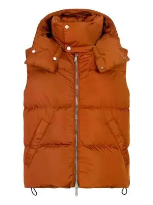 Dsquared2 DSQUARED2 Hooded Down Vest Orange
