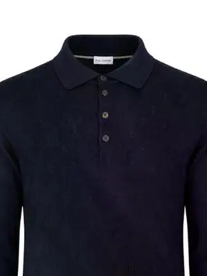 Pal Zileri Long-sleeve Wool Polo Shirt - Blue