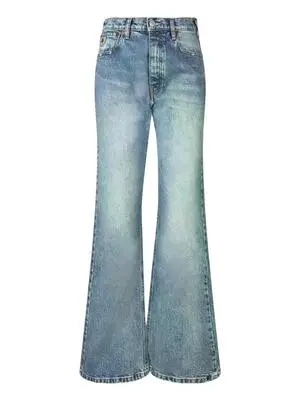LOIS Faded Flared Jeans - Blue
