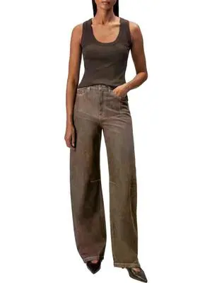 DRYKORN Liable Wide-leg Jeans - Brown