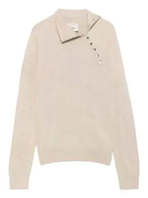 Isabel Marant Étoile Jovienne Press-stud Sweater Neutrals