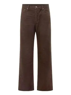 TOM FORD Moleskin Straight-leg Trousers - Brown