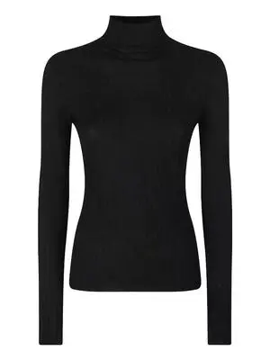 ROBERTO COLLINA High-neck Long-sleeve Sweater - Black
