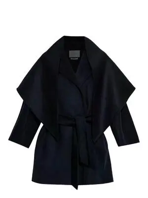 Max Mara Detto Belted Coat Blue