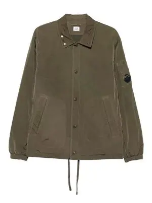 C.P. COMPANY Lens-detail Logo-embroidered Overshirt