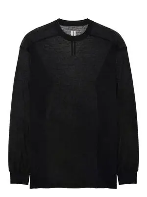 Rick Owens Jumbo Long-sleeved T-shirt - Black