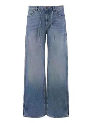 THE GARMENT The Garment Washed Effect Tie-Waist Jeans