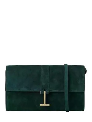TOM FORD Tom Ford T-Clasp Suede Clutch Bag