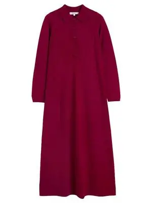 Chinti & Parker A-line Maxi Polo Dress - Pink