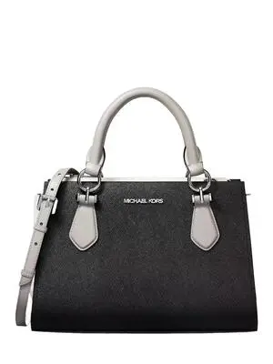 MICHAEL KORS Michael Kors Marilyn Small Color-Block Saffiano Leather Messenger Bag