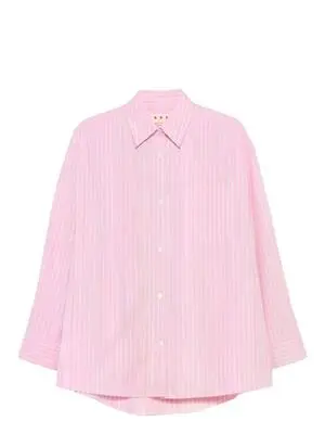 MARNI Vertical-stripe Chest-pocket Shirt