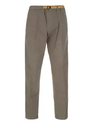 WHITE SAND Belted-waist Chinos - Brown