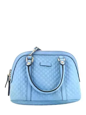Gucci Convertible Dome Microguccissima Leather Mini Satchel Blue