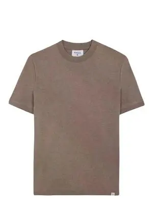 NOWADAYS Mélange Crew-neck T-shirt - Brown