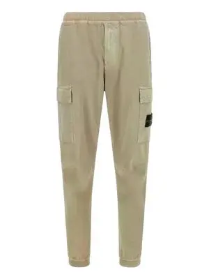 Stone Island Logo-patch Cargo Pants - Neutrals
